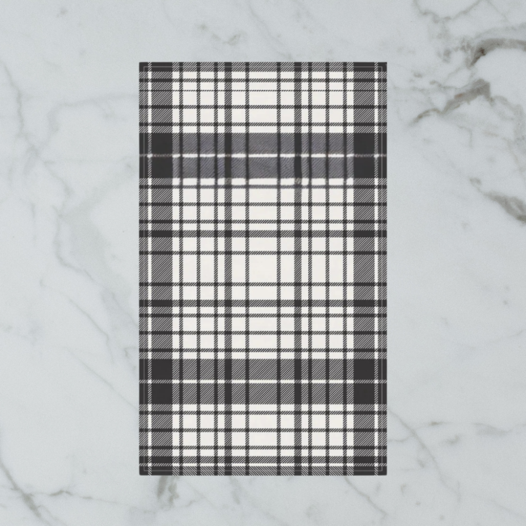 Plaid Tea Towels-Black and White-Practical Kitchen Decor – Taylor ...