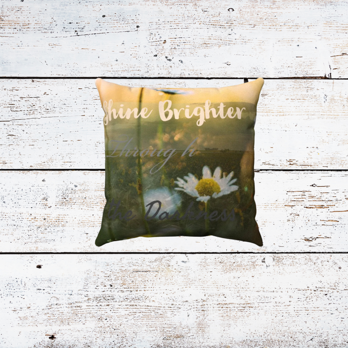 Shine Brighter through the Darkness - Square Throw Pillow – Taylor ...